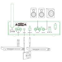 China Wireless Bluetooth Stereo Audio Pre Amplifier With Toslink And Remote Control for sale