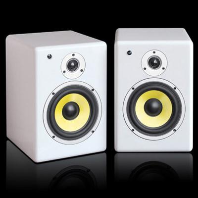 China Hi Res Audio Active Monitor Speaker Powered HiFi Bookshelf Loudspeakers With Rear Port for sale