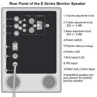 China E808 Active Studio Monitor 80W Wooden Cabinet Speaker for sale