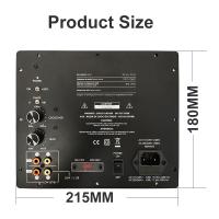 China 150W Output Power Class D Subwoofer Plate Amplifier with 25-200 Hz Frequency Response and <1% Total Harmonic Distortion for sale