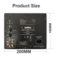China 100W Output Power Subwoofer Plate Amplifier with 25-200 Hz Frequency Response and <1% Total Harmonic Distortion for sale