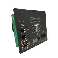 China 100W Output Power Subwoofer Plate Amplifier with 25-200 Hz Frequency Response and Built-in Phase 0°/180° Switchable for sale