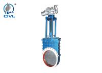 China Bright Dark Rod Wedge Gate Valve Soft Sealing Wafer Type Knife Gate Valve for sale