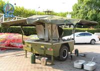 China Mobile Field Kitchen Trailer 1.8 Tons Uniaxial Fleet Food Truck for sale