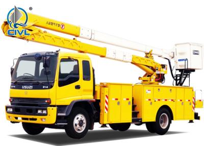 China 150hp Aerial Work Truck 17m Telescopic Foldable Aero Vehicle Boom Lifter Wheeled Elevator for sale