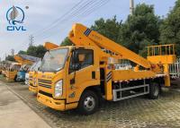 China 150hp Aerial Work Truck 17m Telescopic Foldable Aero Vehicle Boom Lifter Wheeled Elevator for sale