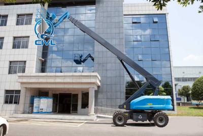 China 38.4m Straight Arm Aerial Work Platform 54kw Engine Cherry Picker for sale