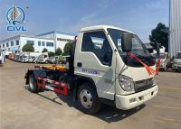 China 4/6/8m3 Hook Arm Garbage Truck New Rubbish Truck / JAC ISUZU Dustbin Lorry Dumpcart Vehicle 4m3 Hook Arm Garbage Truck for sale