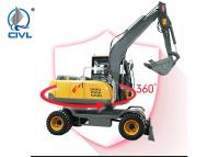 China Small Wheel Excavator Engineering Rubber Wheel Excavators New 50/80 Hydraulic Wheel Excavator / Wood Grabber 36.8 48kw for sale