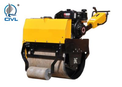 China Walk Behind Single Cylinder Road Roller / Mini Road Roller / 5.5hp Gasoline Engine Roller Compactor for sale
