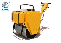 China Walk Behind Single Cylinder Road Roller / Mini Road Roller / 5.5hp Gasoline Engine Roller Compactor for sale
