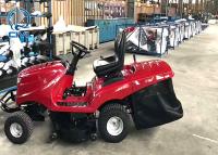 China 40 Inch Lawn Cart / Rear Grass Collector Ride On Lawn Mower Rider / Riding Lawn Mower / 22 HP Gasoline Riding Lawn Mower for sale