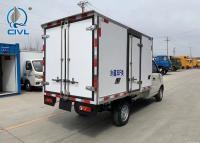 China 0.5-1.5 Tons Refrigerated Truck 2.8m Cooler Vehicle Refrigerated Light Trucks 115hp Engine Reefer Container for sale