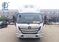 China 3 Ton Foton Refrigerated Truck / 156hp Engine Chiller Lorry / Refrigerator Cars / Refrigerator Truck  Cooler Truck for sale