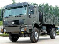 China Military 4 X 4 Heavy Cargo Trucks All Wheel Drive With EURO III Emission Standard ArmyGreen Colour for sale