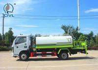 China Square Sprinkler Truck 5 Tons Water Tanker Truck / Watering - Cart Vehicle 6 Wheels Water Sprinkler Car Color Option for sale