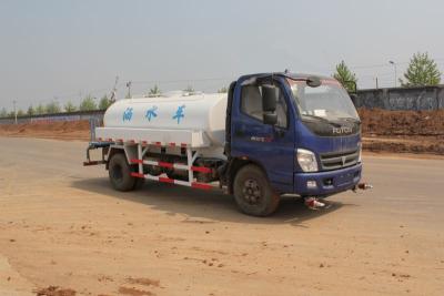 China Sinotruck 4x2 light serial Water Tanker Truck 4.5M3 CUMMINS ENGINE Steering Wheel,blue color for sale
