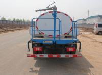 China Sinotruck 4x2 light serial Water Tanker Truck 4.5M3 CUMMINS ENGINE Steering Wheel,blue color for sale
