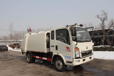 China Carbon Steel Hydraulic Compactor Garbage Truck Sinotruk Howo 5 To 16 Cbm Hydraulic for sale