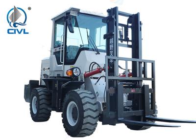 China 3 Ton Off Road Internal Combustion Forklift / Field Forklifts Rugged Mountain Road Railway Construction Forklift for sale