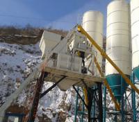 China Mini HZS25 Concrete Truck Mixer Concrete Mixing Equipment JS500 Mixer 2x9.25kW for sale
