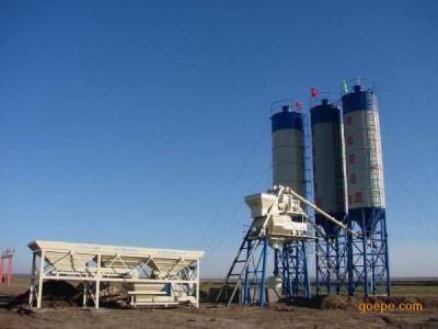 China Metter Toledo Sensor Concrete Mixer plant LSJ40 CCC screen display Mitsubishi PLC for sale