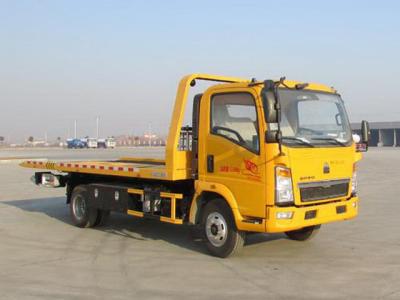 China Yellow Color Wrecker Tow Truck Wheelbase 3800 Mm 5085kg Curb Weight for sale