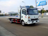 China Road Block Removal Flatbed Tow Truck Total Weight (Kg) 6200 White Color for sale