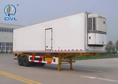 China 3 Axle Refrigerated Semi - Trailer 13-15m Long Refrigerator Semi Trailer 24000kg Cooler Trailer for sale