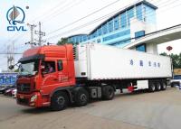 China 3 Axle Refrigerated Semi - Trailer 13-15m Long Refrigerator Semi Trailer 24000kg Cooler Trailer for sale