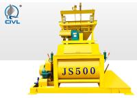 China JS Compulsory Concrete Mixer On Site / Small Double Shaft Concrete Mixing Plant  / JS500 Mixer for sale