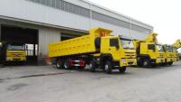 China Large power HOWO 6X4 Euro III Red Heavy Duty Dump Truck for unloading for sale