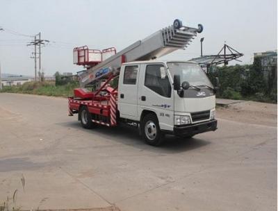 China Professional 3360 mm Wheelbase Aerial Work Truck 4170 Kg Curb Capacity truck crane for sale