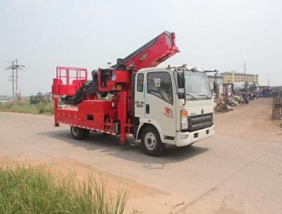 China Prime Mover Vehicle Hydraulic Aerial Cage With Optional Chassis Half High Roof Cab for sale