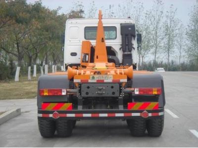 China Steering Wheel Garbage Truck With Slip On Unit / Garbage Disposal Truck for sale