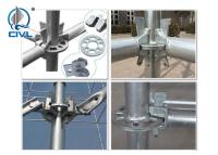 China Hot - Dip Galvanized Buckle Scaffolding 48#60# Construction Site With Inner And Outer Grid Buckle Scaffolding for sale