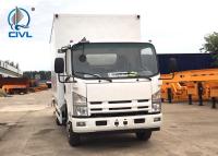 China 7 Ton Cargo Truck Isuzu Truck Stainless Steel Carriage 139kw Engine Van Truck With Liftgate for sale