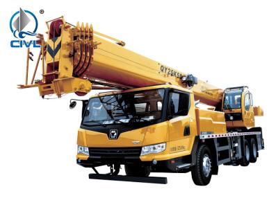 China 25 Ton Truck Crane Mobile Crane Truck Mounted Crane 3 Axes Truck Chassis Straight Arm Crane / Knuckle Arm Crane for sale