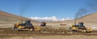 China 420HP Yellow Hydraulic Shantui Bulldozer SD42, Operation Weight 53T With Cummins Engine, ROPS Cabin, Ripper for sale