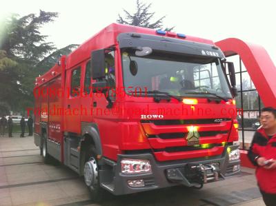 China Sinotruk Howo 6m3 Fire Fighting Trucks With Foam Water Tank 4x2 ZZ1167M4617C for sale