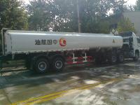 China HOWO A7 WITH 42M3/42000 LITER FUEL/OIL TANKER TRAILER/ AIRPLANE OIL/ DIESEL TANKER TRUCK/GUEL TRANSPORTER for sale