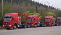 China ZZ4257N3237CZ Prime Mover Truck Sinotruck Howo 6 x 2  Tractor Head  420HP Engine, left hand drive for sale