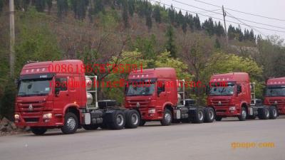 China ZZ4257N3237CZ Prime Mover Truck Sinotruck Howo 6 x 2  Tractor Head  420HP Engine, left hand drive for sale
