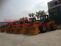 China Yellow High Carbon Steel Small Wheel Loader Dumping Height 3100mm for sale