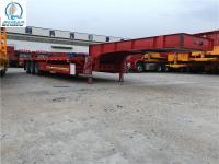 China Hydraulic Flatbed International Semi Truck Trailer 80 Tons 17m Strong Loading Construction Machines for sale