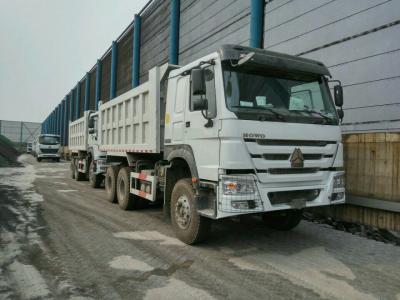 China 10 Wheel 371HP 20 Cubic Meters Sinotruk HOWO Tipper Iron Material White Color for sale