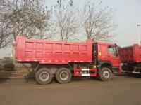 China Sinoturk Howo 7 Dump Truck With 336hp 10 Tires 6x4 18m3 Capacity Red Color for sale