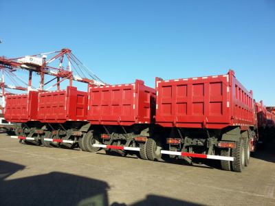 China Sinotruck 40 Ton Heavy Duty Dump Truck 6x4 336 10 Wheel Tipper Red Color for sale