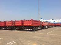 China Sinotruck 40 Ton Heavy Duty Dump Truck 6x4 336 10 Wheel Tipper Red Color for sale