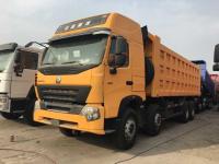 China 8X4 371HP Howo A7 Dump Truck With High Performance Engines Yellow Color for sale